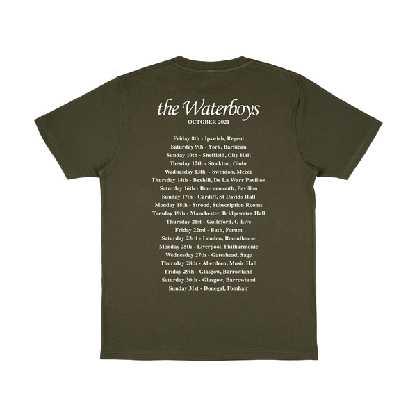 THE WATERBOYS 2021 LADIES GREEN TOUR T-SHIRT | The Waterboys | Official ...